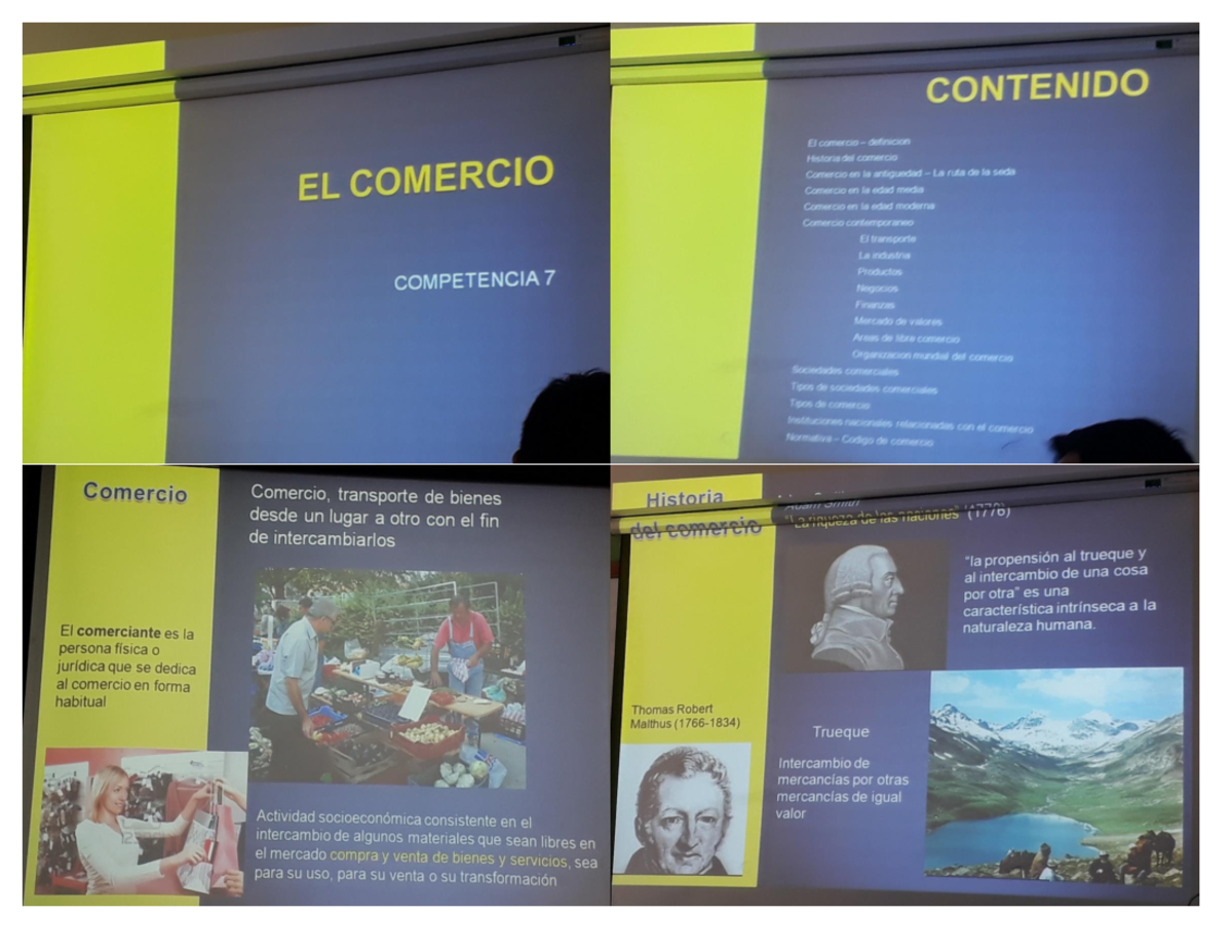 Competencia 7 - LEGAL - CONTENIDO El comercio definicion EL COMERCIO ...