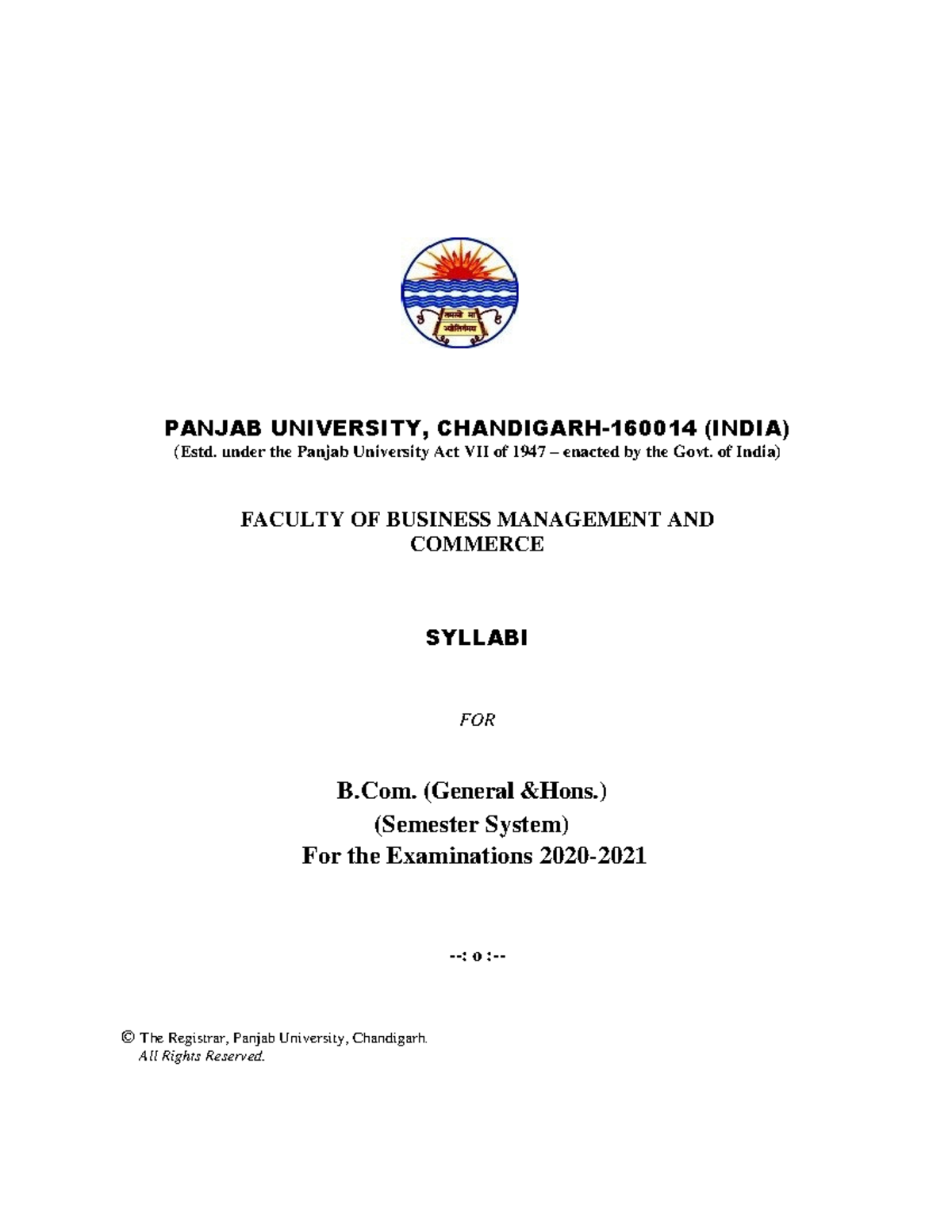 Punjabi business - (Estd. under the Panjab University Act - Studocu