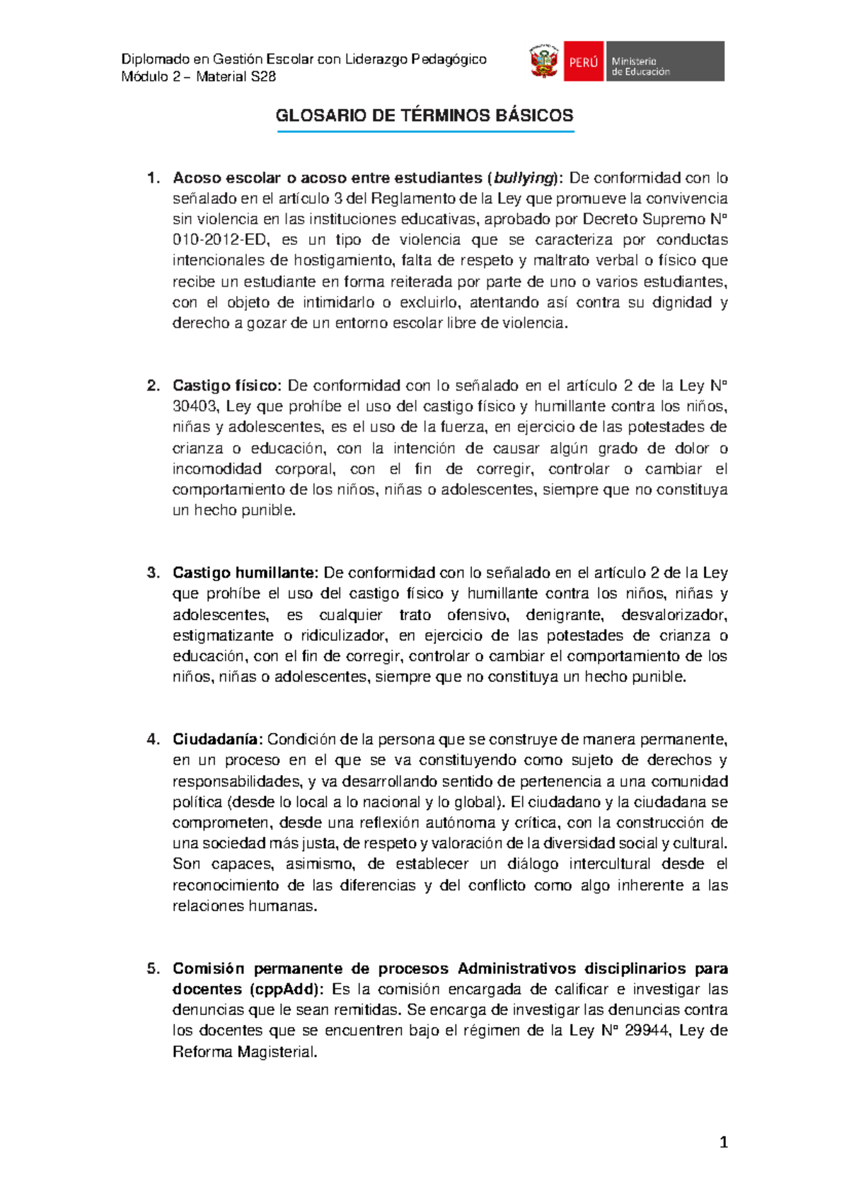 Material 2 Glosario de términos básicos - Módulo 2 − Material S ...