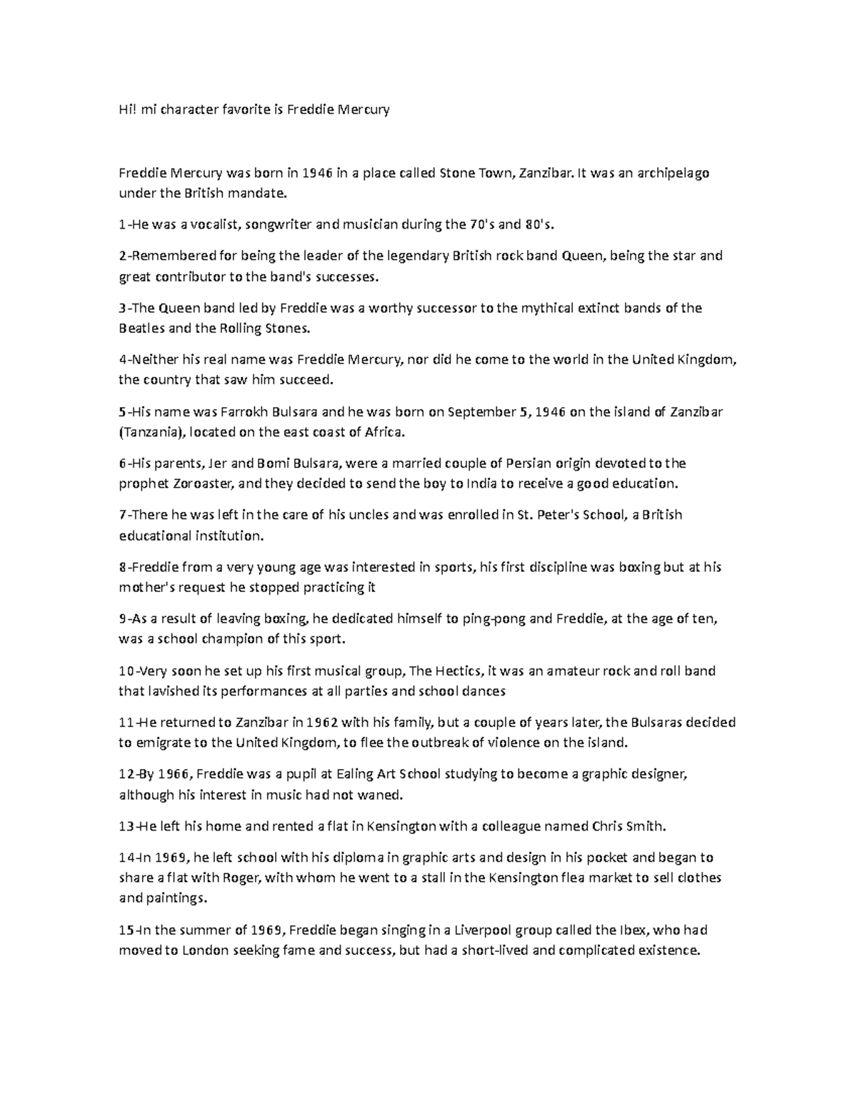 Mi character favorite foro nivel 4 - Hi! mi character favorite is ...