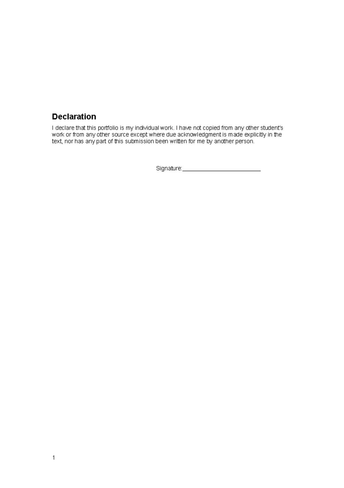 Learning Summary Report Template (1)9 - Declaration I declare that this ...