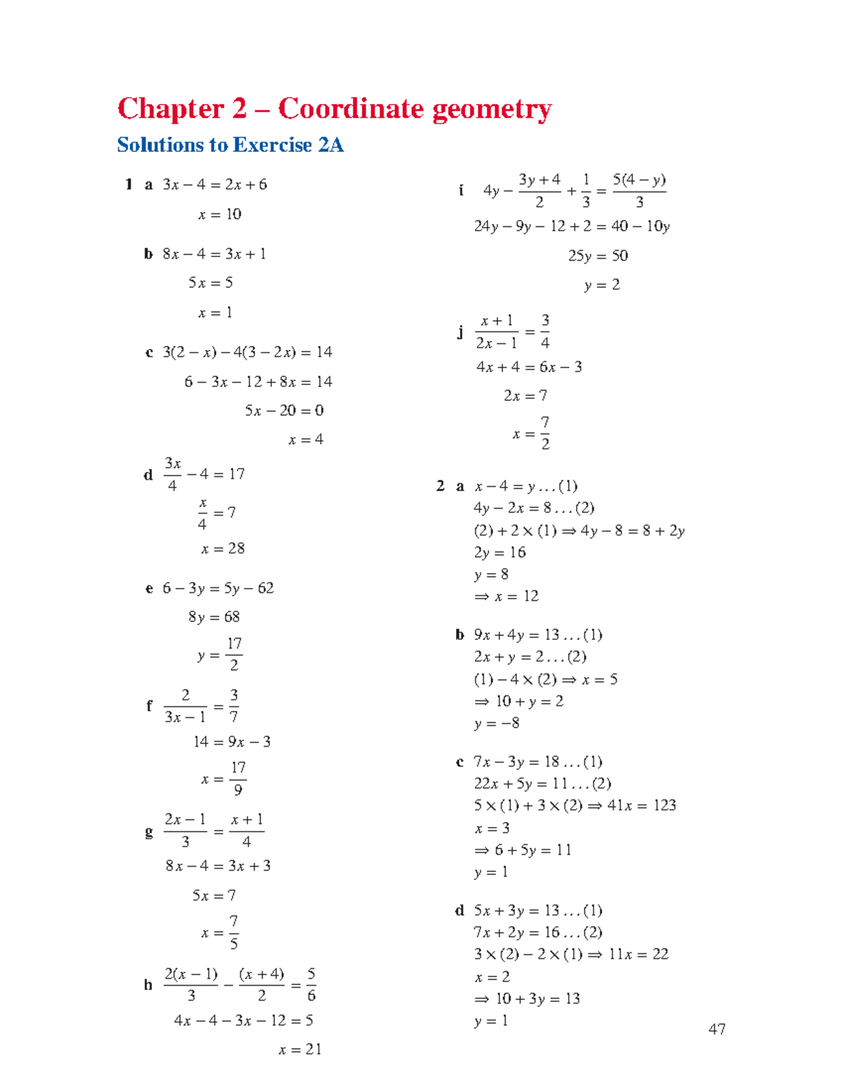 Maths Methods Solutions Chp 2 - Chapter 2 – Coordinate geometry ...