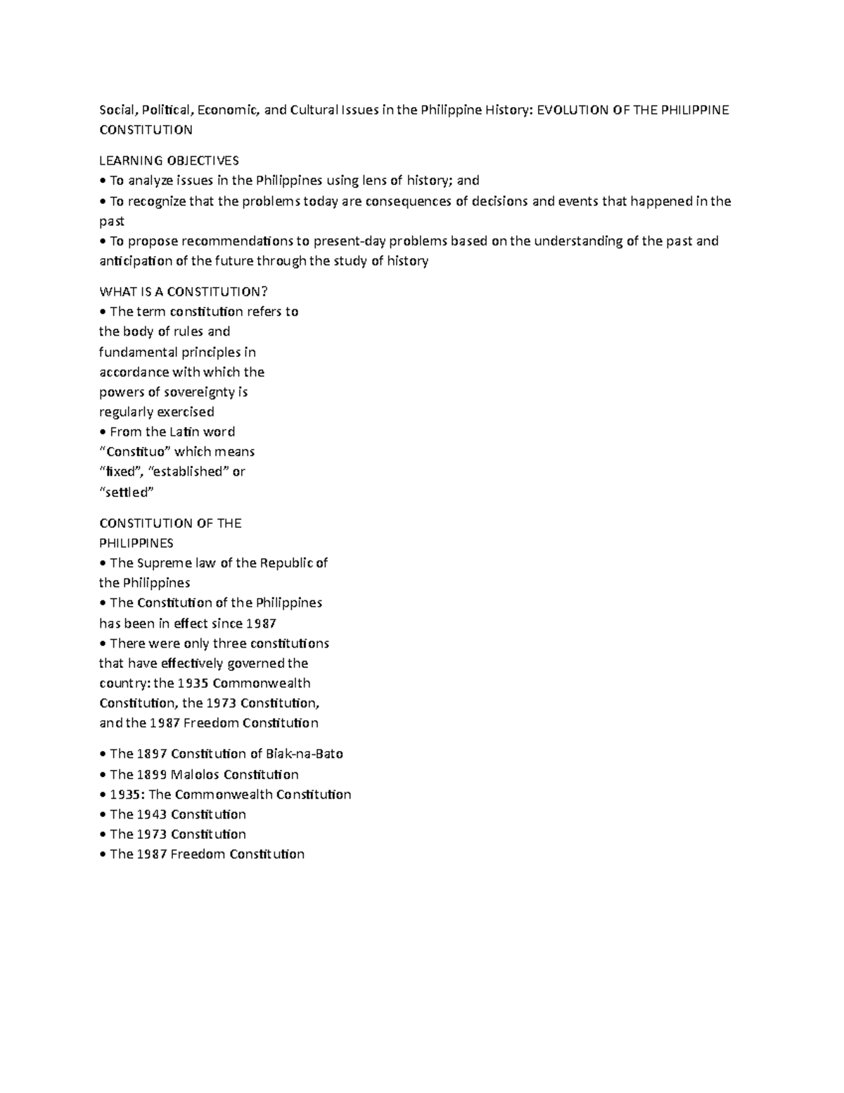 Social, Political, Economic, and Cultural Issues in the Philippines ...