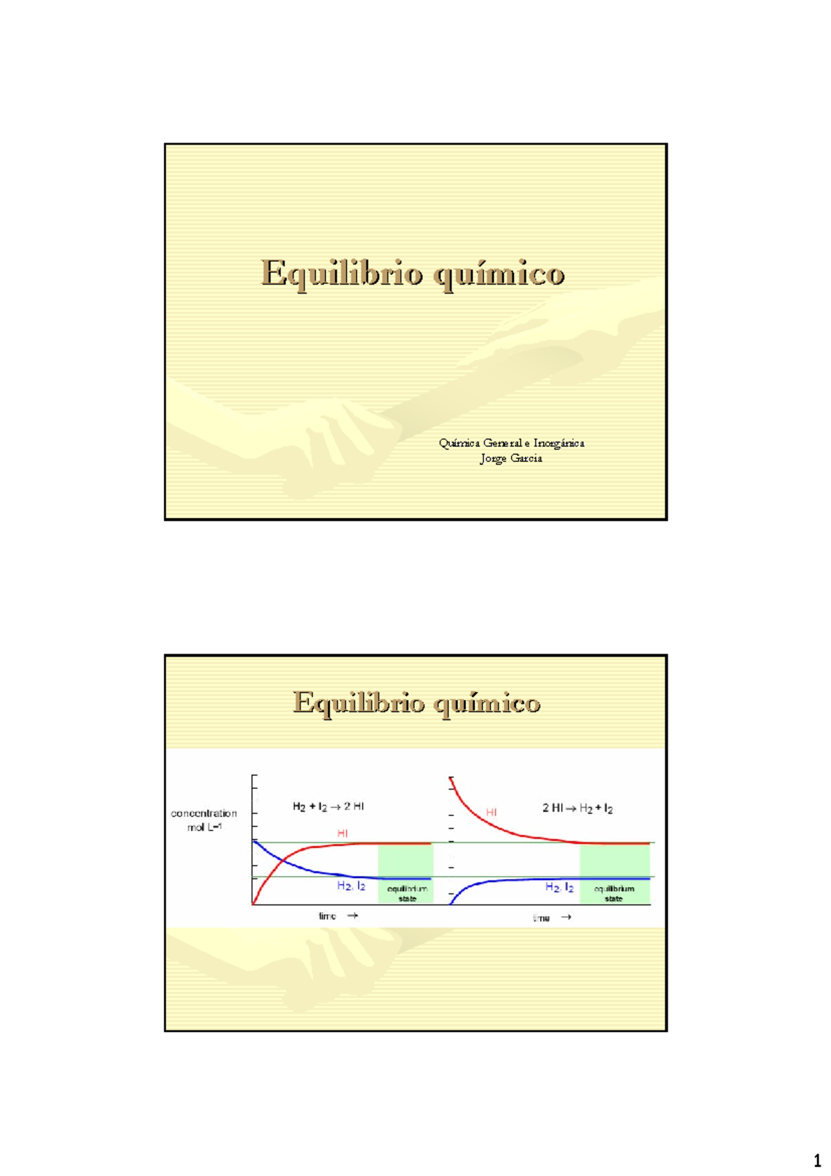 Clase 7 Equilibrio quimico - Equilibrio qu Equilibrio qu í í mico mico QuQuíímica General e ...