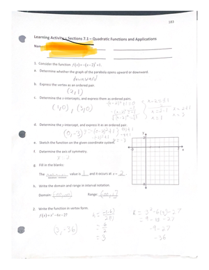 MAC1105 - College Algebra - Studocu