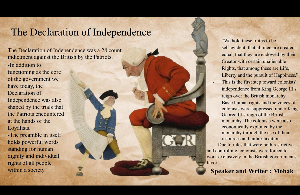 Declaration of independence - HIST 103 - Studocu