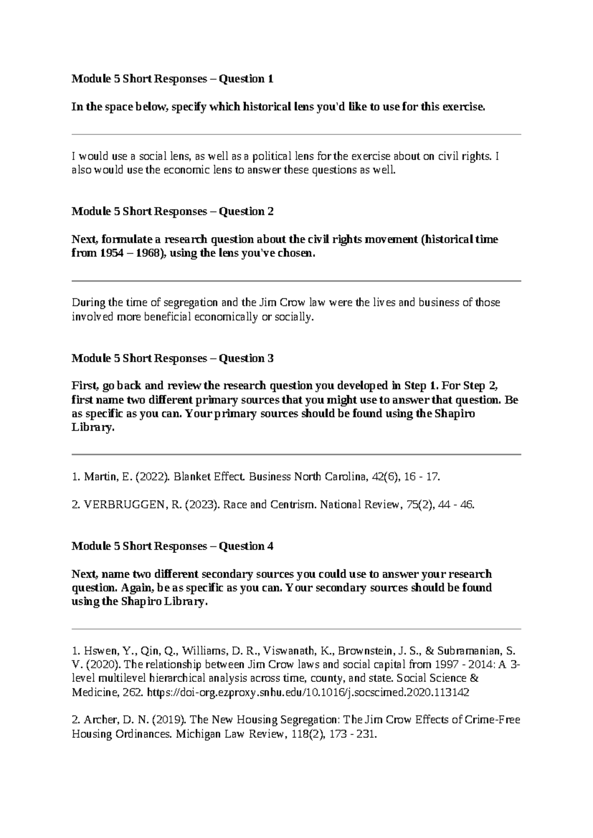 Michelle_HIS_200__Applied_History copy 4.docx - Module 5 Short ...