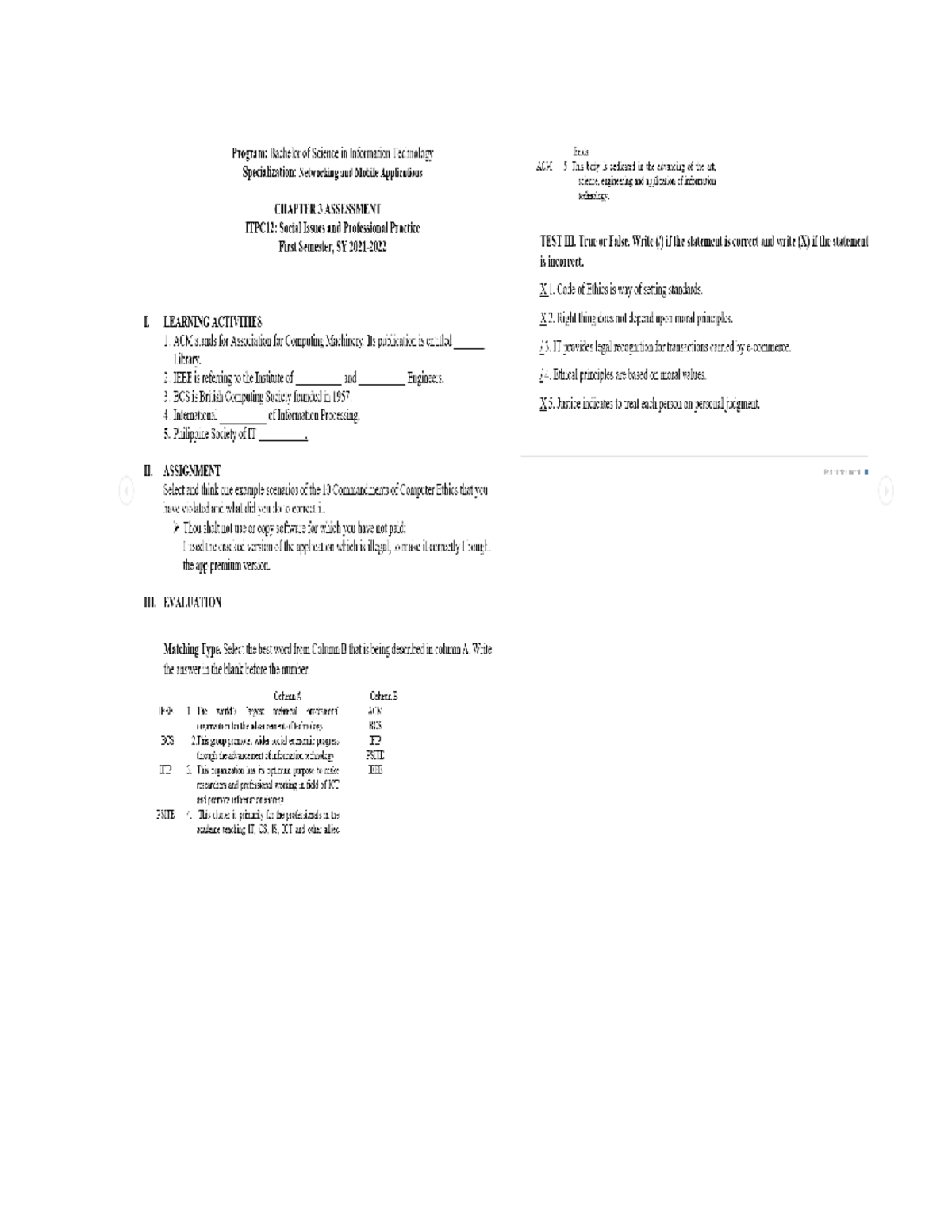 Social Issues and Professional Practice -2 - Object-Oriented ...