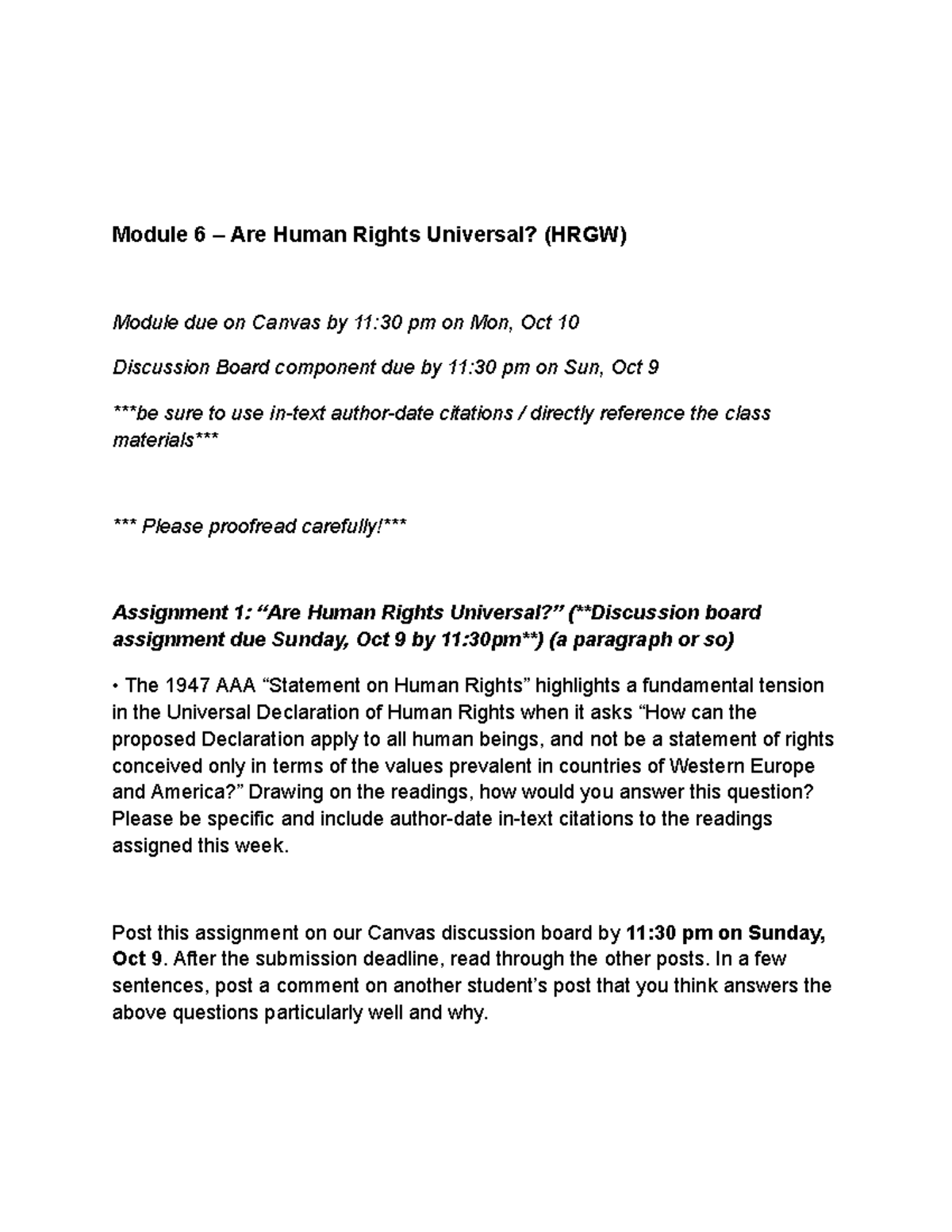 Module 6 – Are Human Rights Universal - Google Docs - Module 6 – Are ...