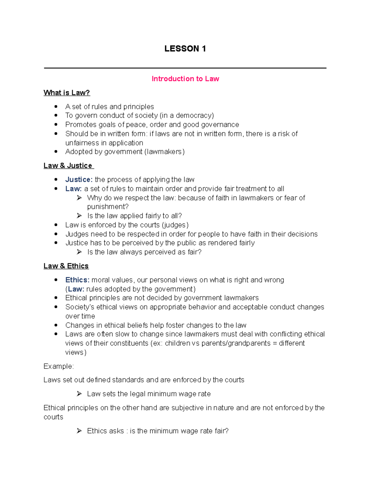 COMM 315 notes - LESSON 1 ...