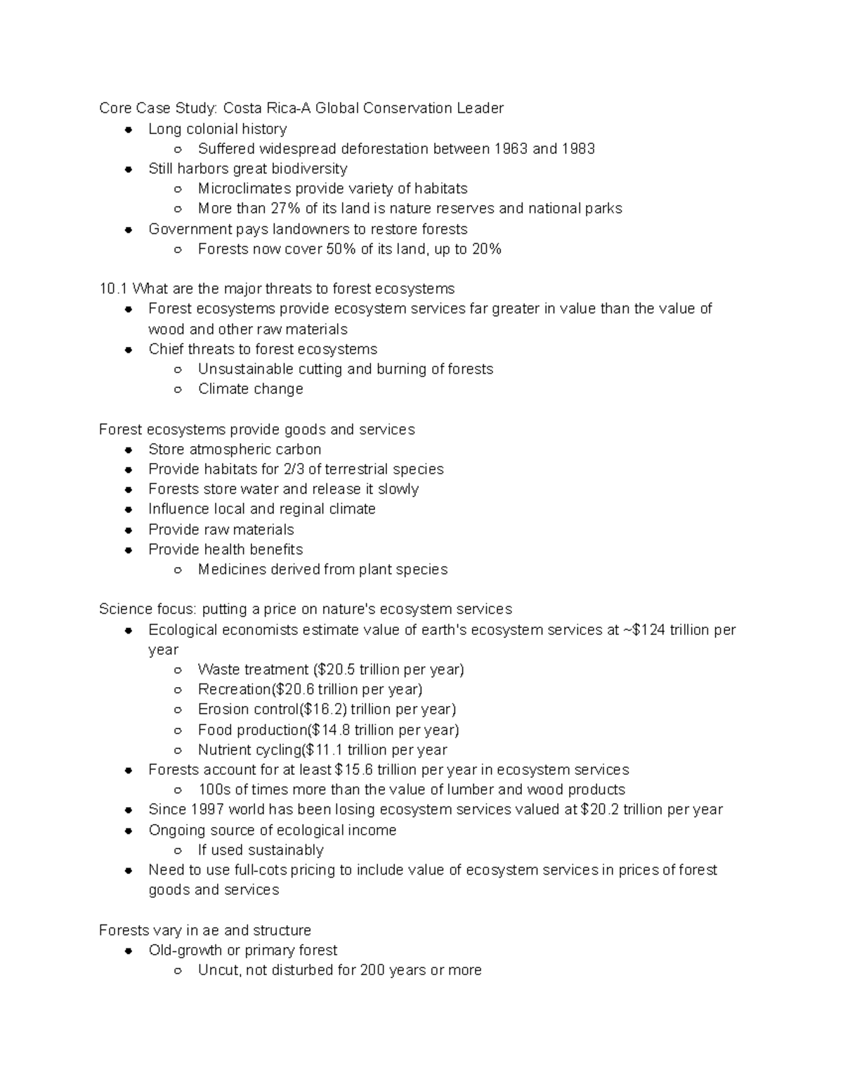 Intro to Environmental Science- Land Management(Sustaining Ecosystems ...