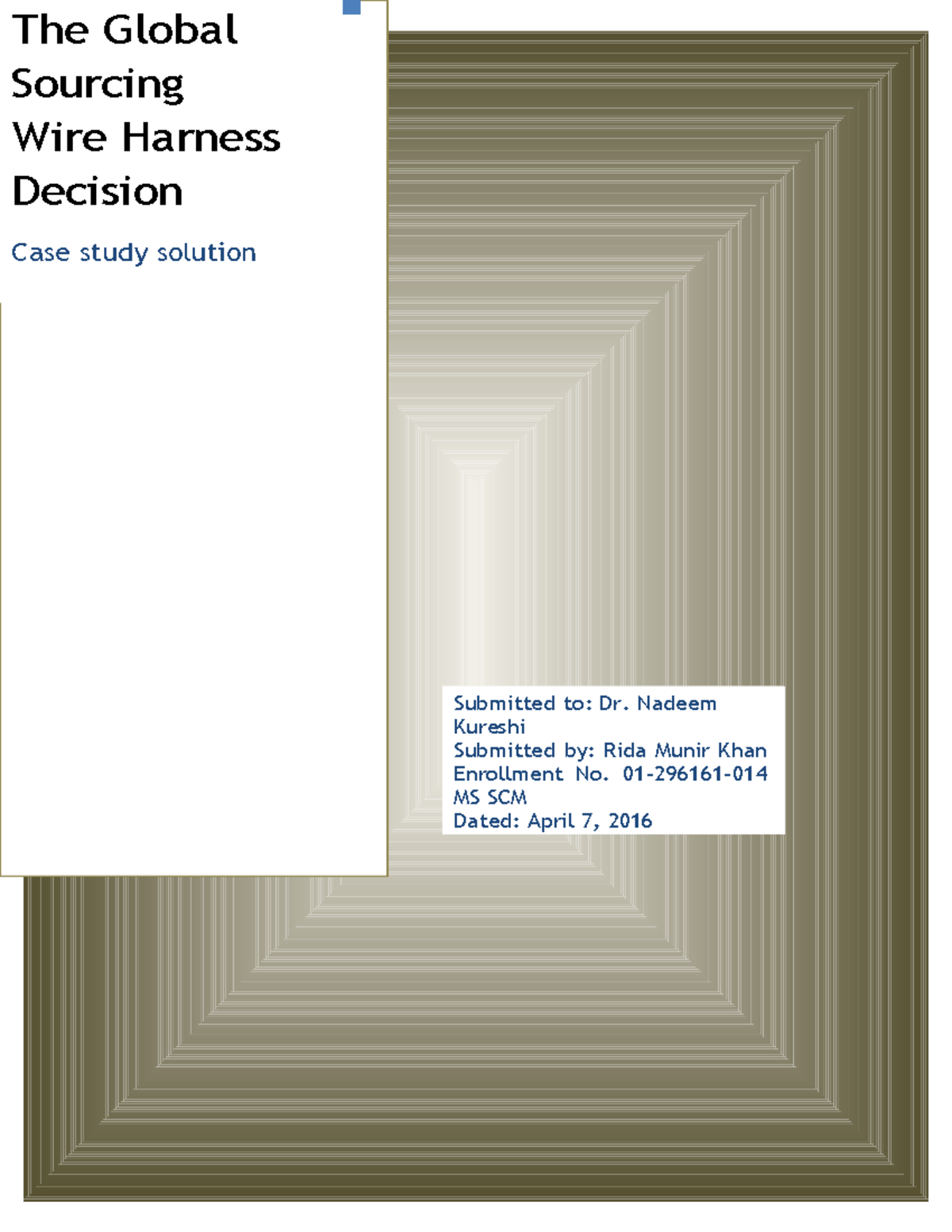 Wire-harness-decision - Sheila Austin, a buyer at Autolink, a Detroit ...