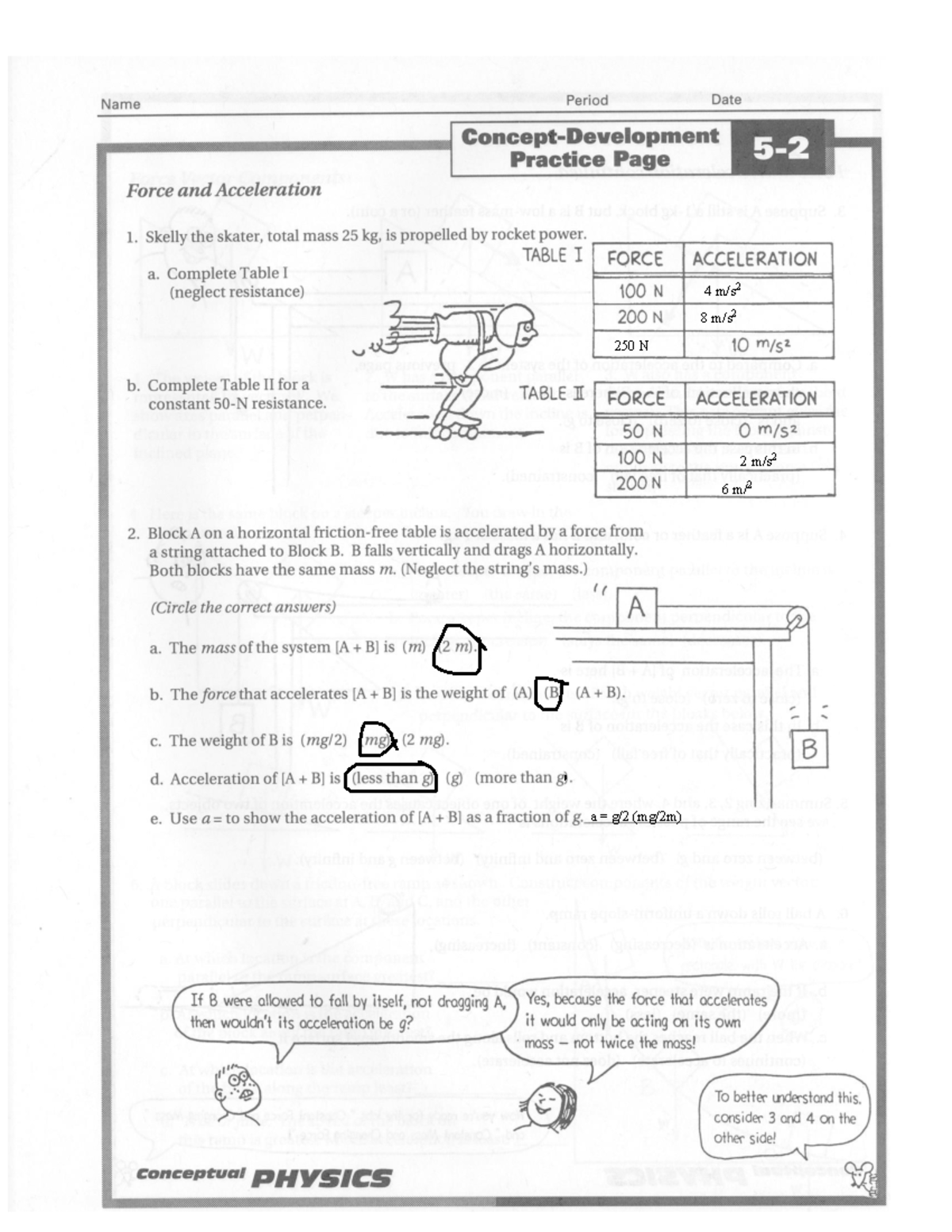 Physics Newton's 2nd Law Problems - PHYS 180 - Studocu