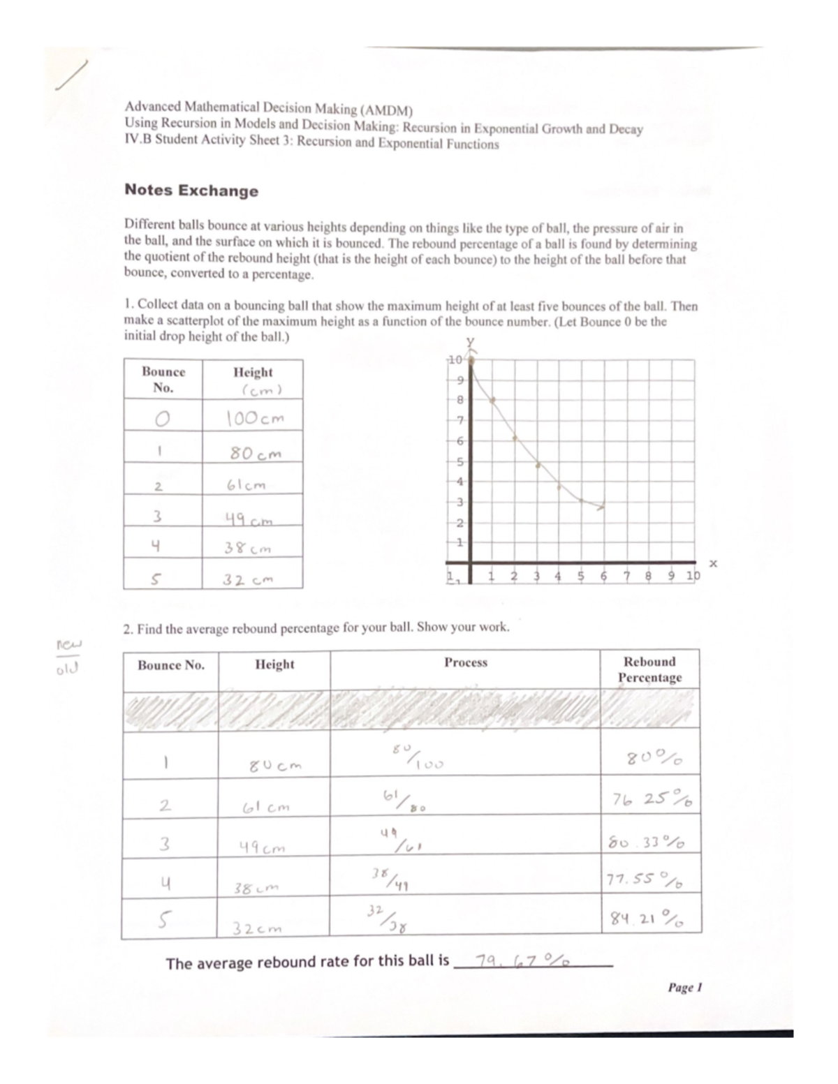 AMDM Exponential Growth and Decay Notes - Studocu