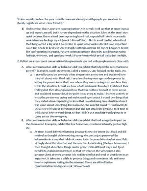 CF102 What is a family reflection - I would say that I grew up in ...