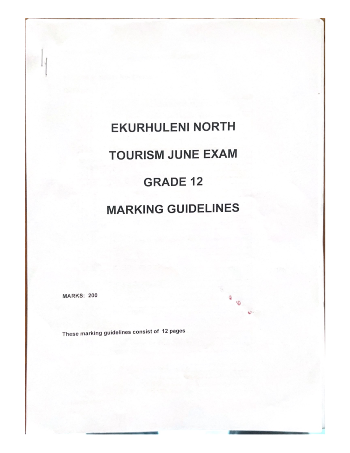 Exam marking guideline - Studocu