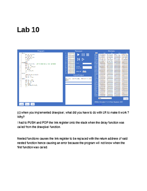 Lab 8 - lab - Lab 8 Nistha Patel – 101918955 Exercise 8. Exercise 8.1 ...