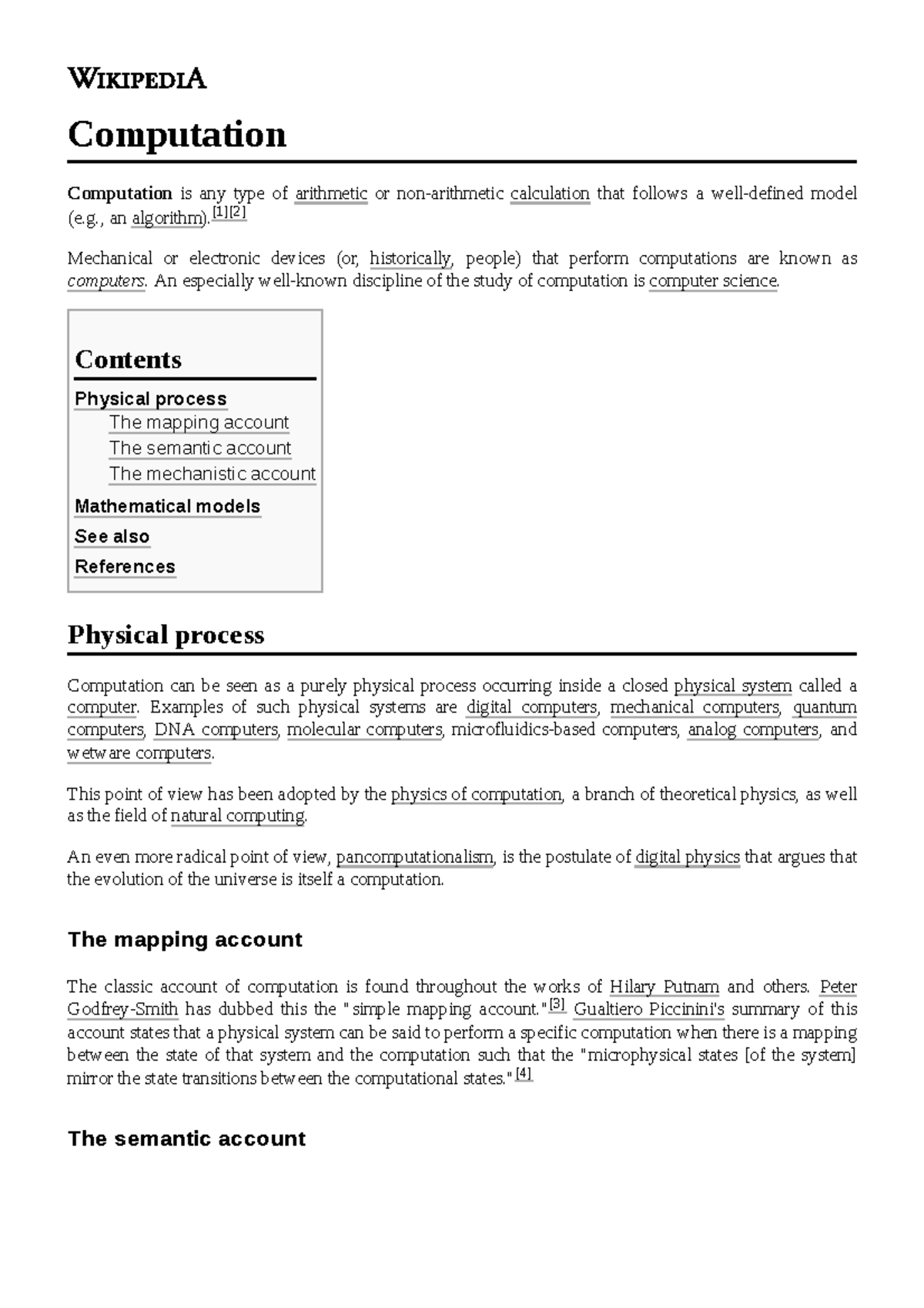 Computation - Computation Computation is any type of arithmetic or non ...