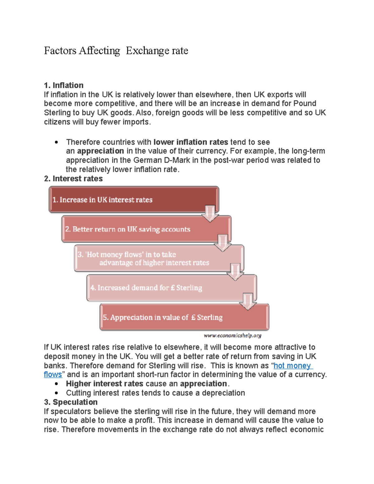 Factors affcecting Exchange rate - Factors Affecting Exchange rate ...