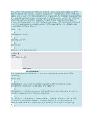 Contemporary World PRE- Final EXAM - AMA Computer Learning Center ...