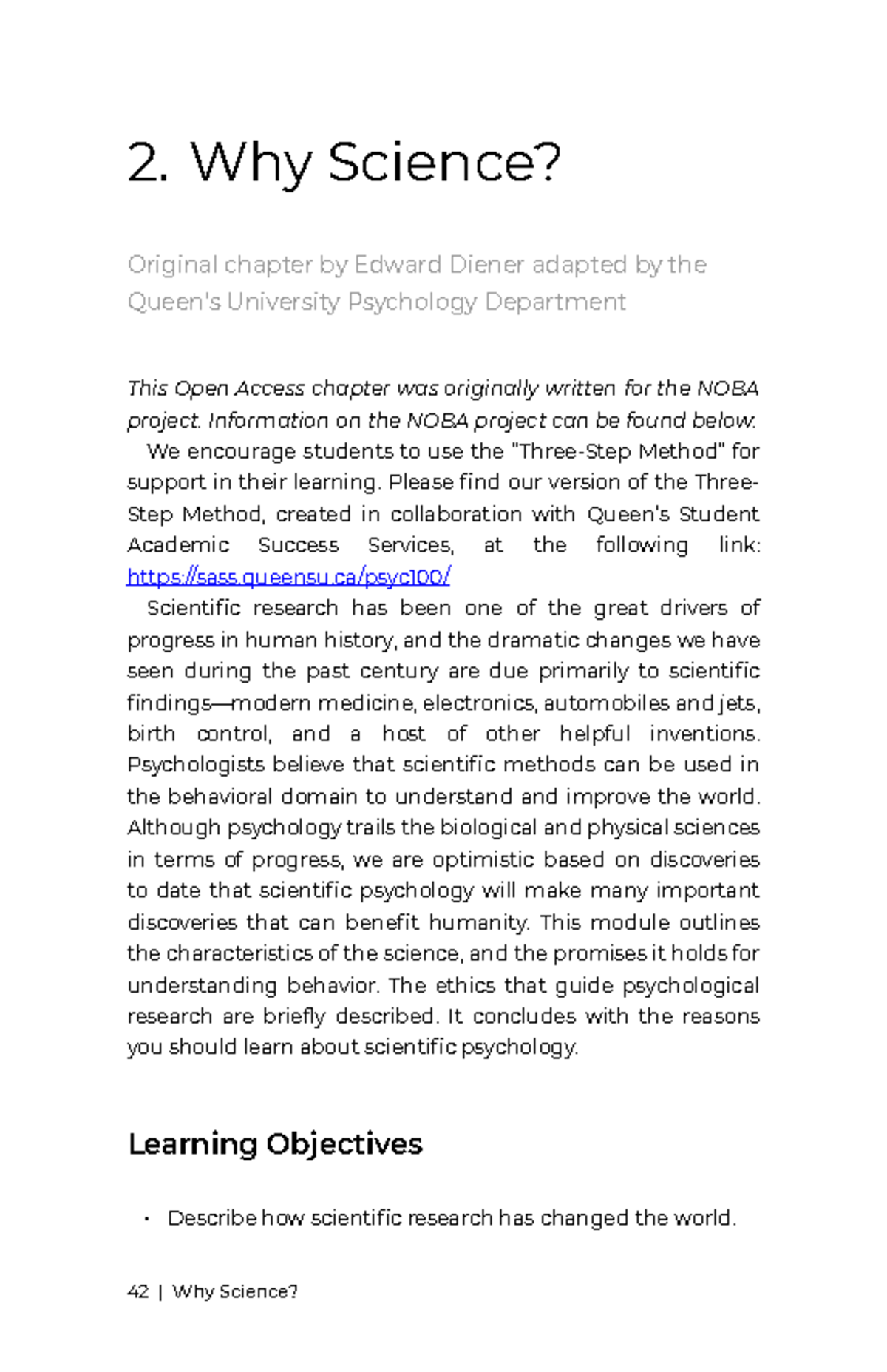 Chapter 2 - Why science - 2. Why Science? Original chapter by Edward ...
