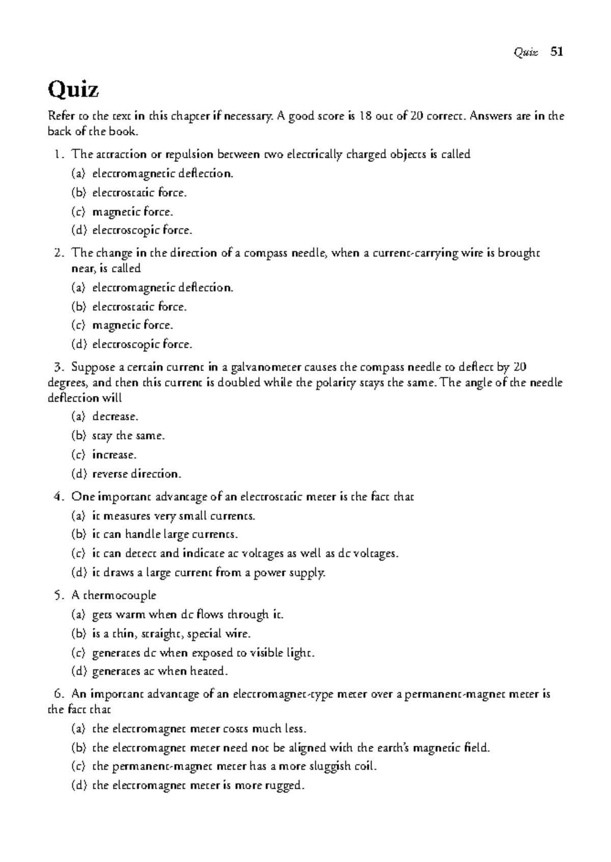 55257252 Teach Yourself Electricity and Electronics 8 - Quiz Refer to ...