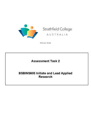 BSBOPS504 Task 1 Short Questions - RTO No: 91223 Assessment Task 1 ...