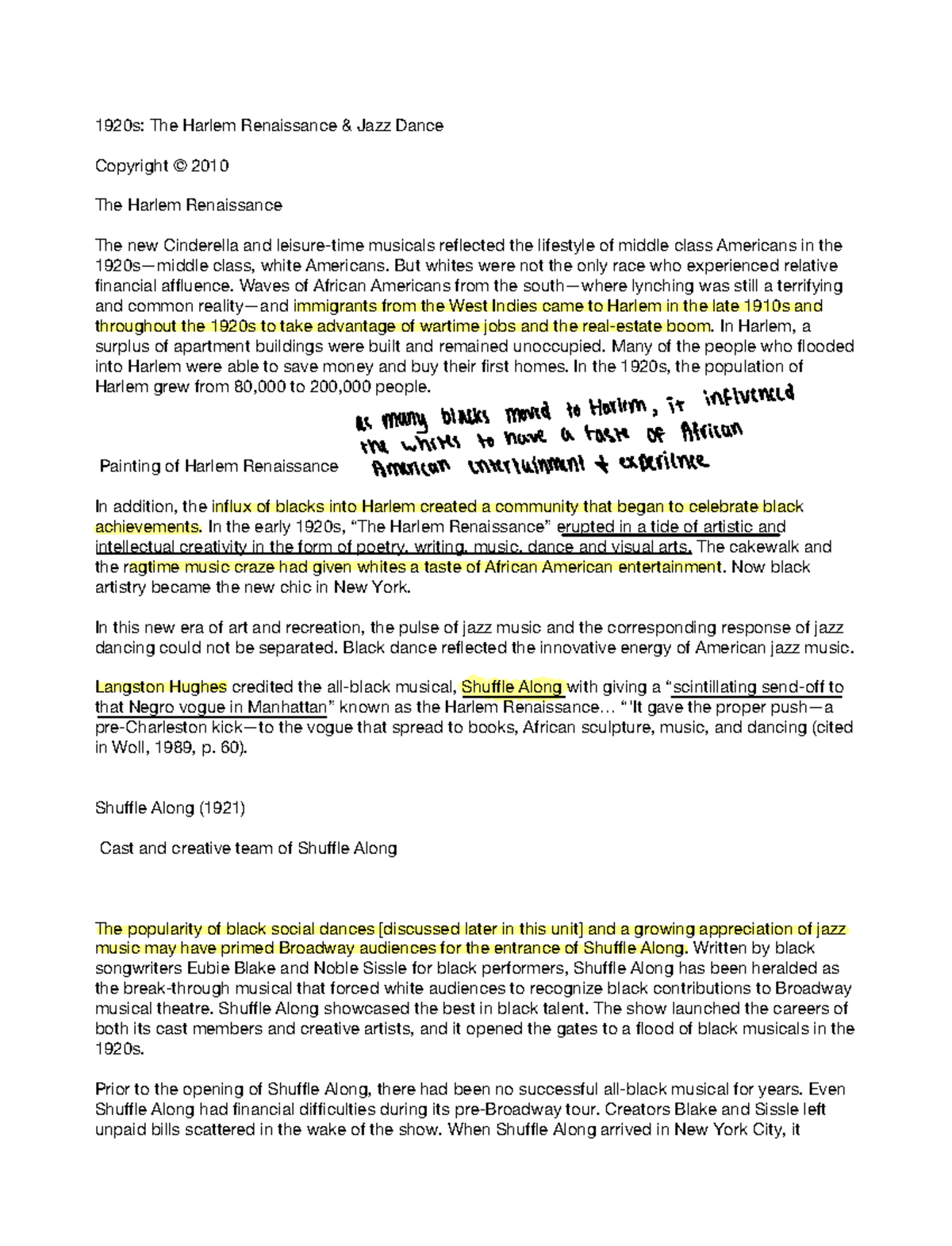 5.3 - 1920s - The Harlem Renaissance - 1920s: The Harlem Renaissance ...