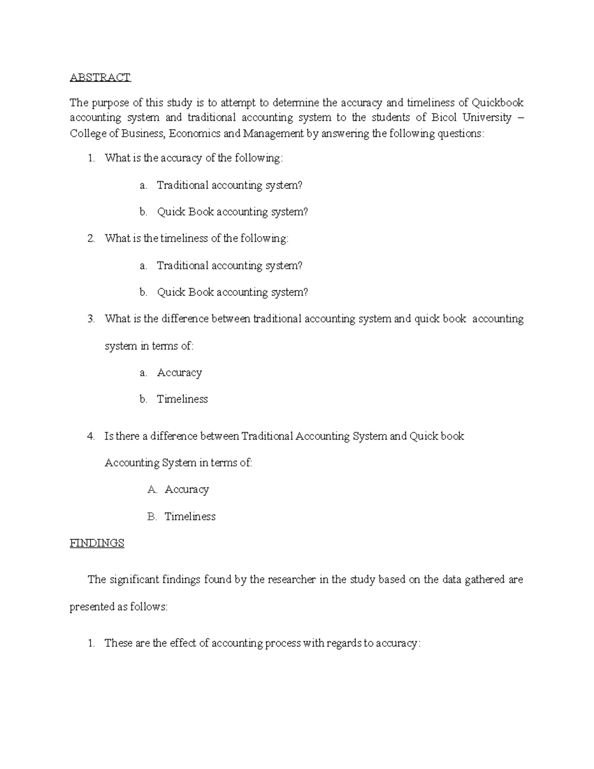 Abstract - ABSTRACT The purpose of this study is to attempt to ...