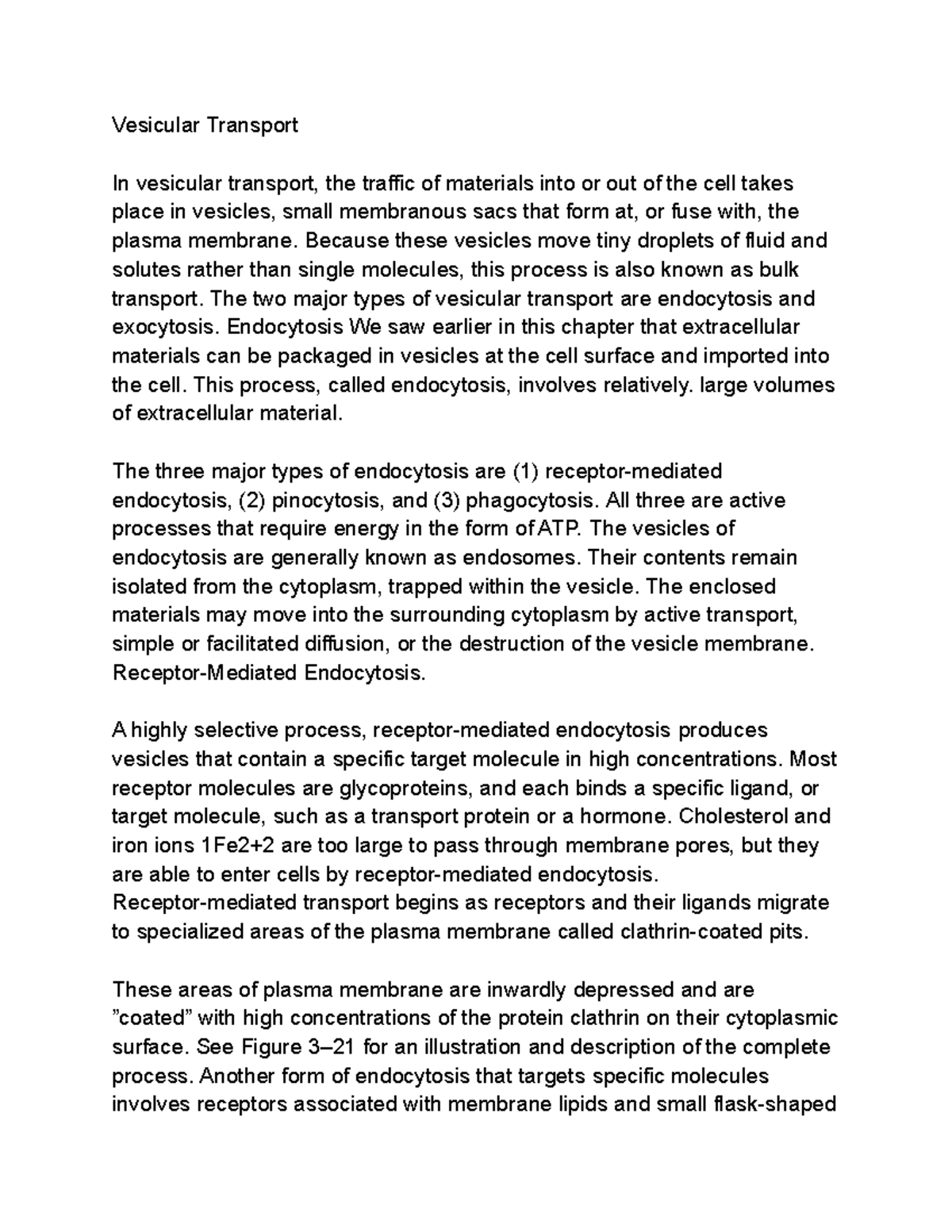 Vesicular Transport - Lecture notes 22 - Vesicular Transport In ...