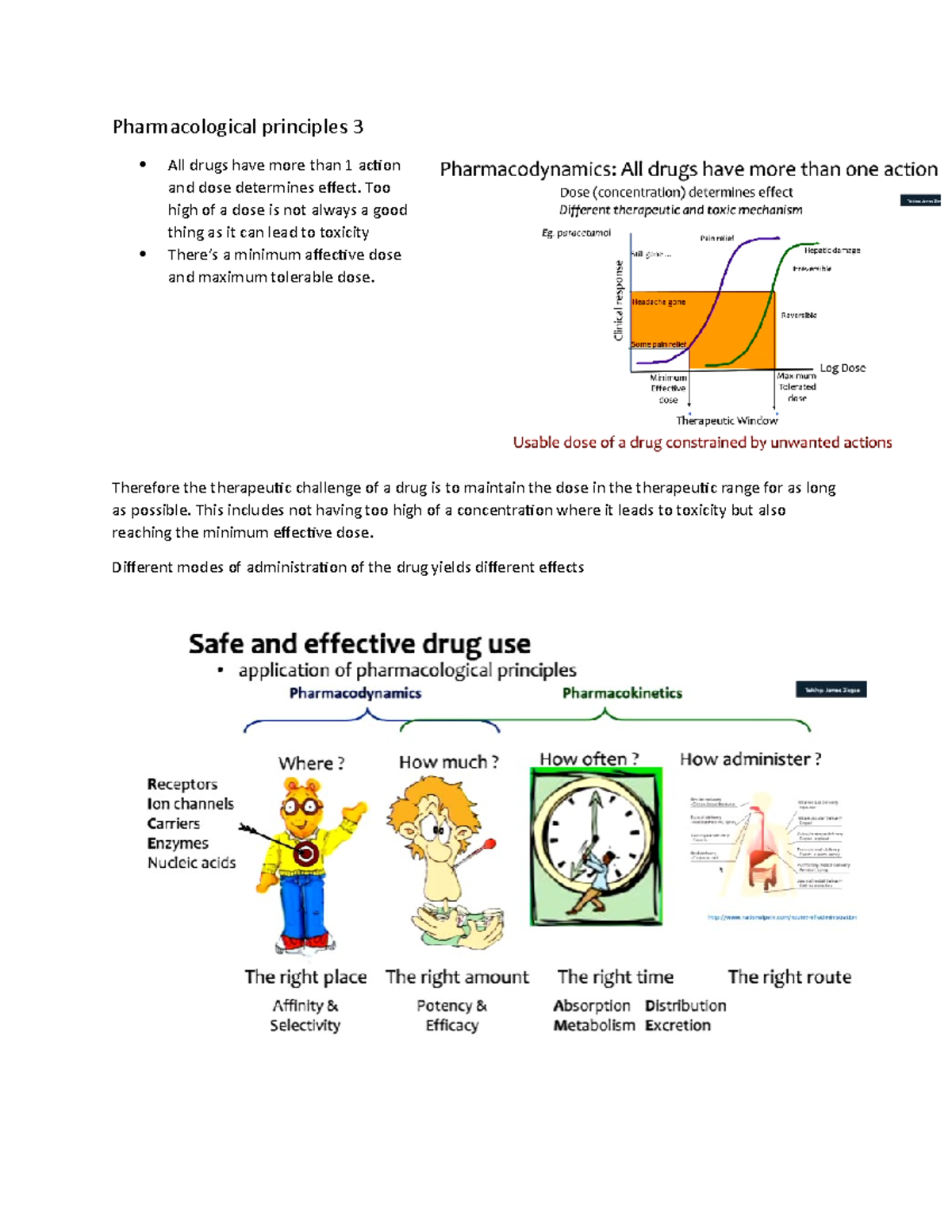 PHRM30003 Lecture 3 - Pharmacological principles 3 - Pharmacological ...