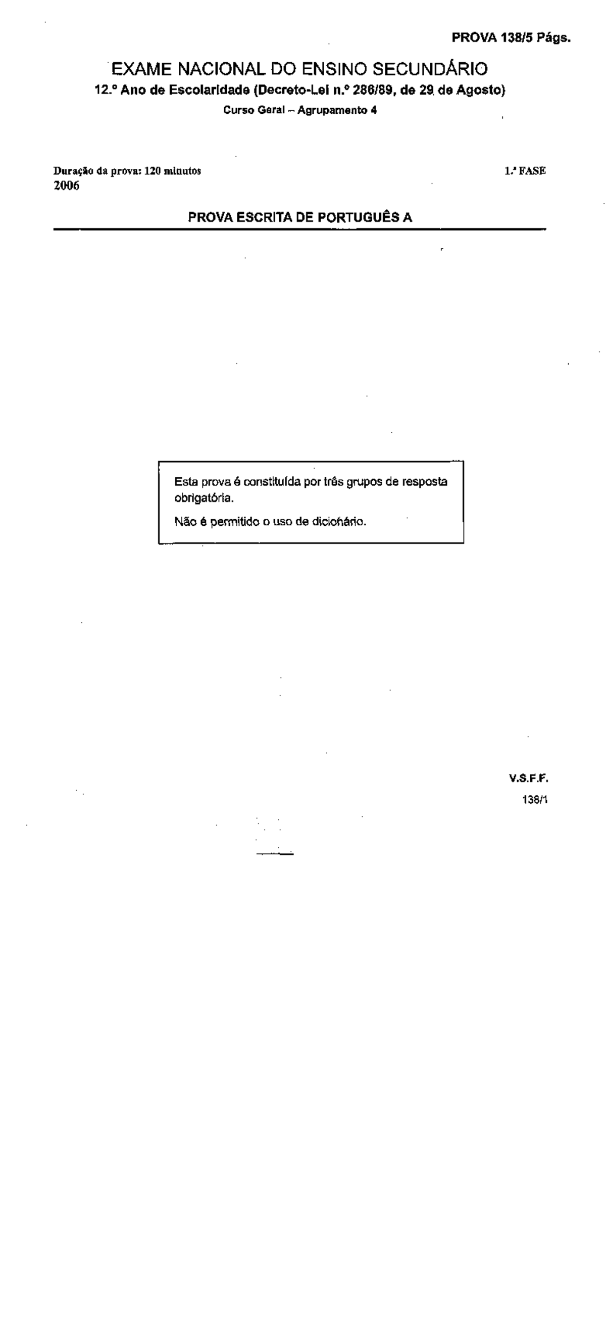 Portugues A 138 pef1 06 - Processos - Português - Studocu