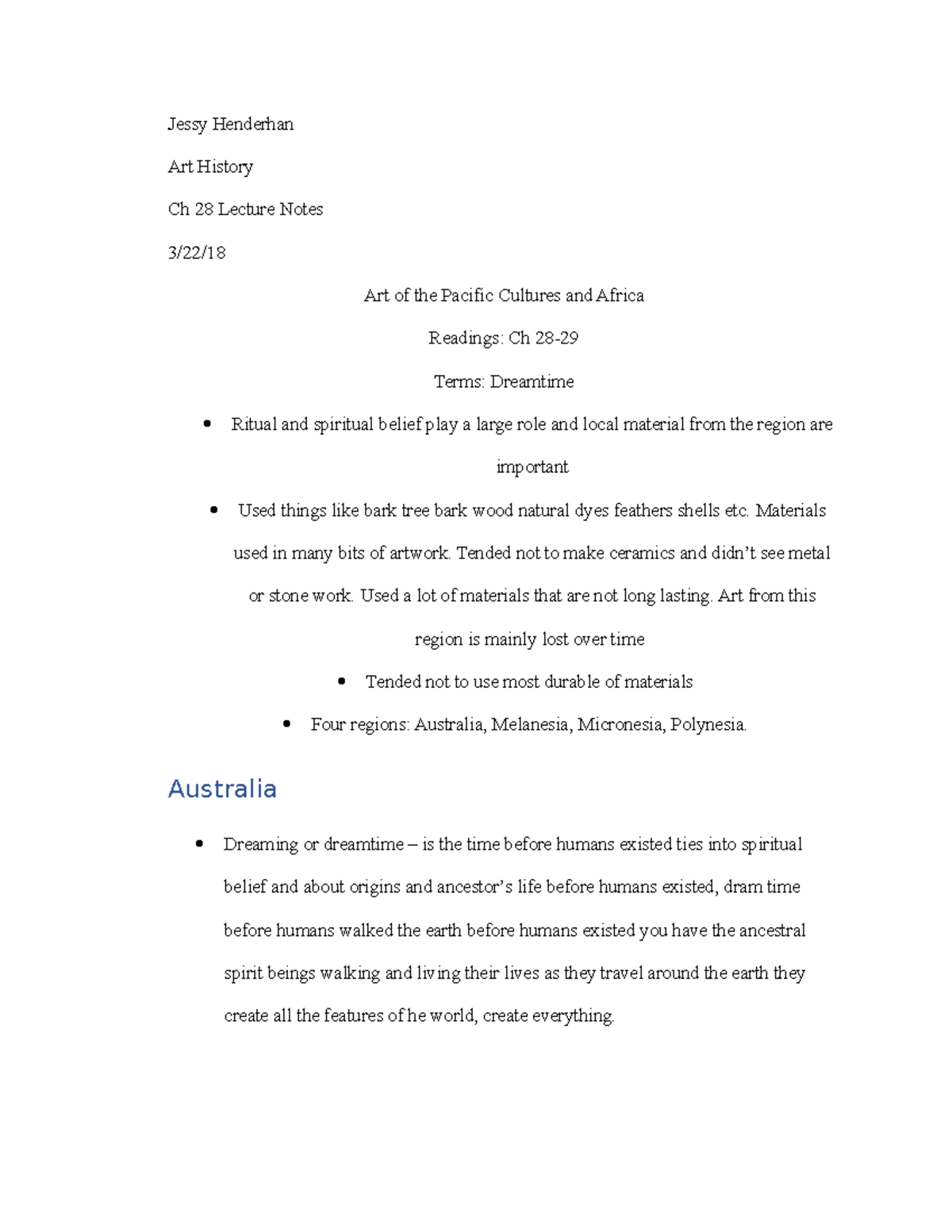 Ch 28 Lecture Notes - Jessy Henderhan Art History Ch 28 Lecture Notes 3 ...
