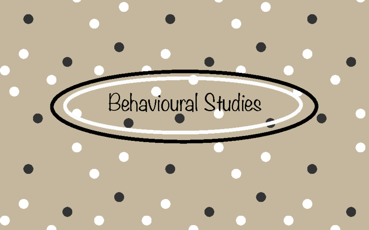 Behavioural Studies - Behavioural Studies Motivation Motivation The ...