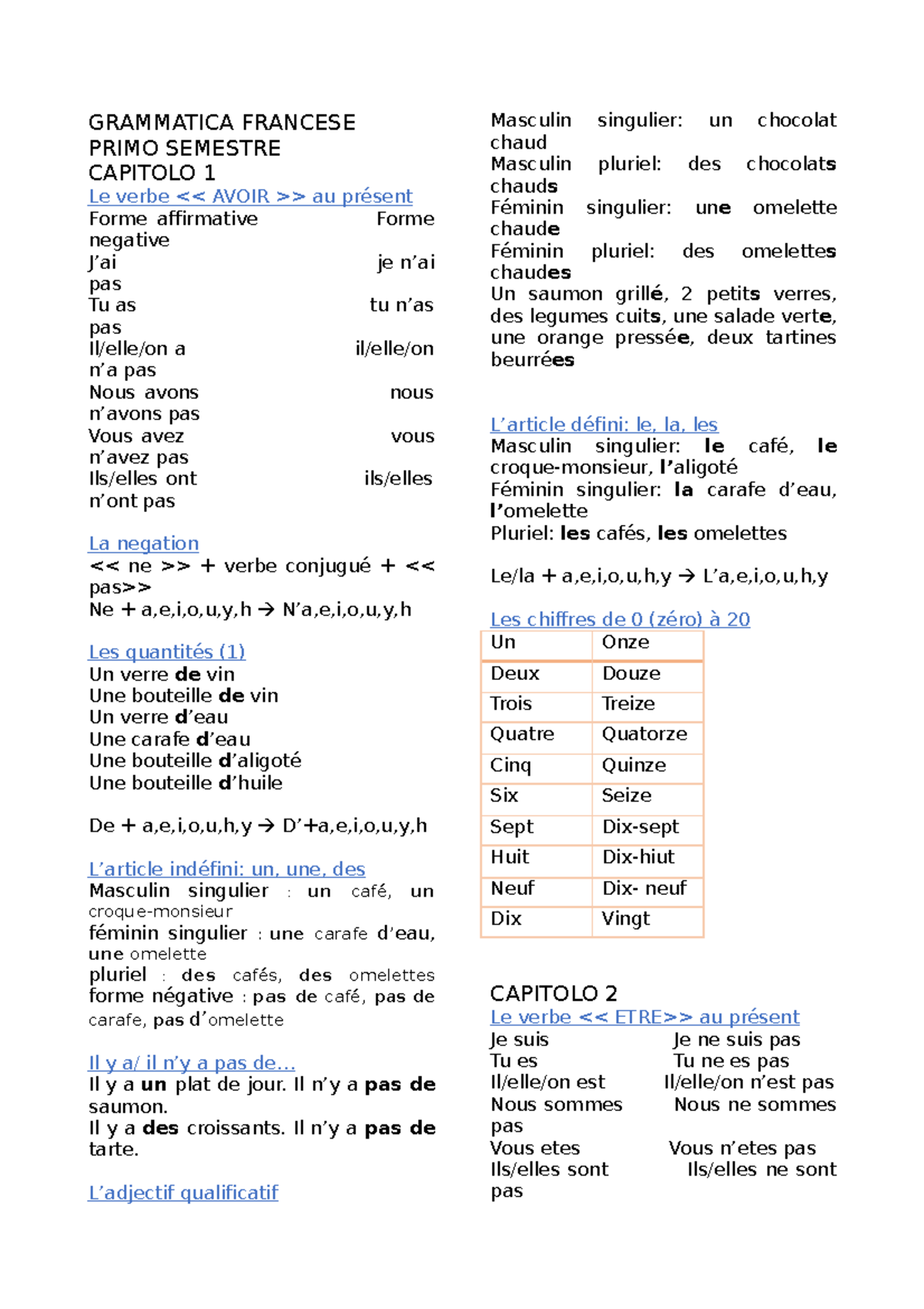 Grammatica francese - easy - Vite et bien 1 - GRAMMATICA FRANCESE PRIMO ...