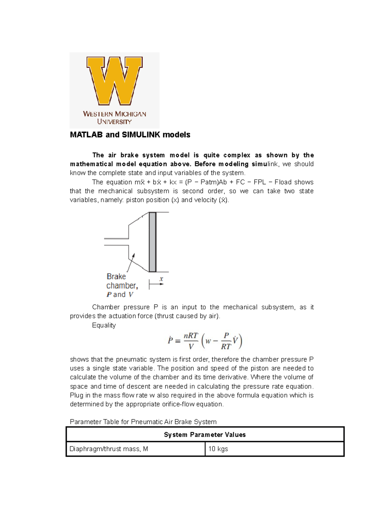 73 - business - MATLAB and SIMULINK models The air brake system model ...
