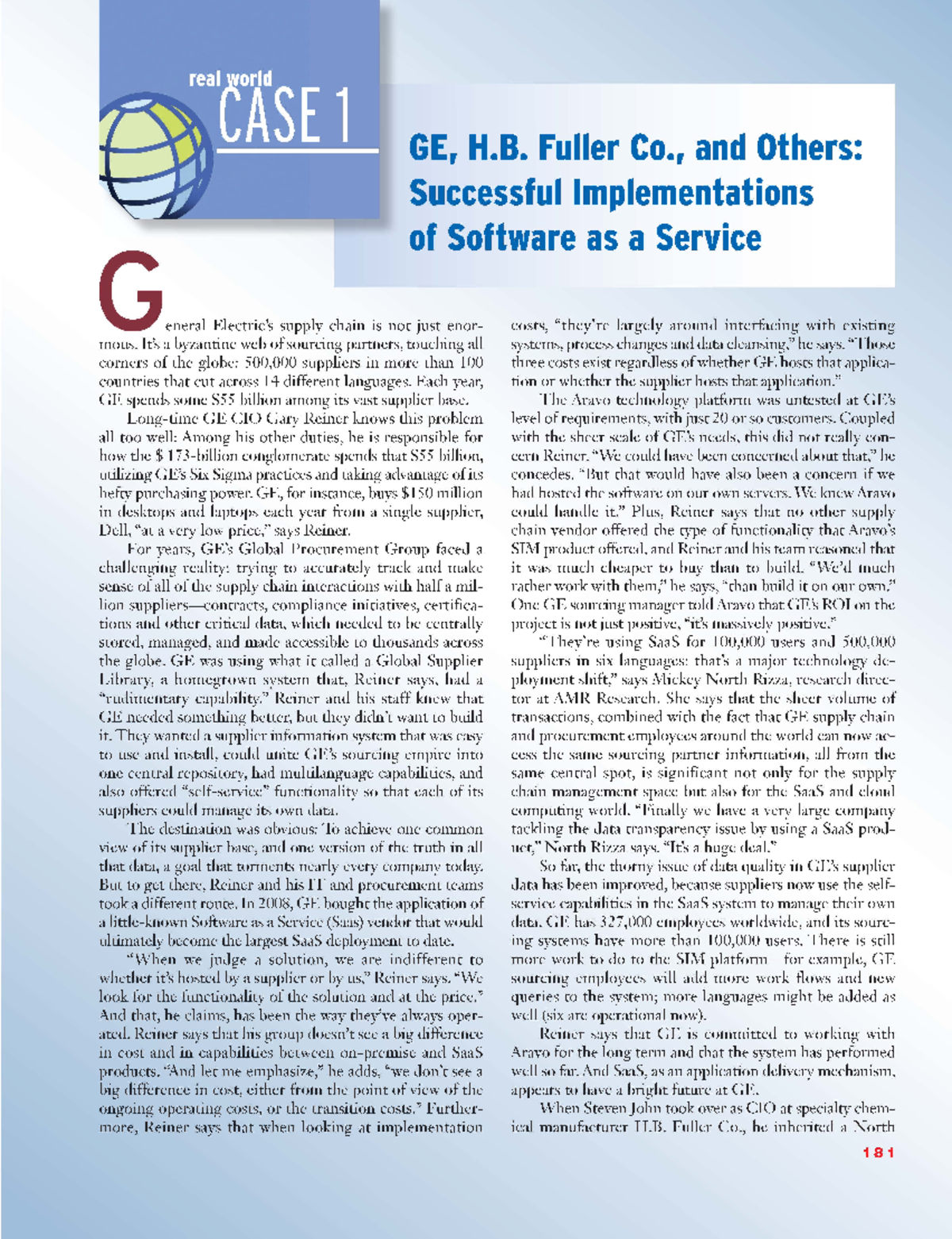 case study－software as a service - MIS - Studocu