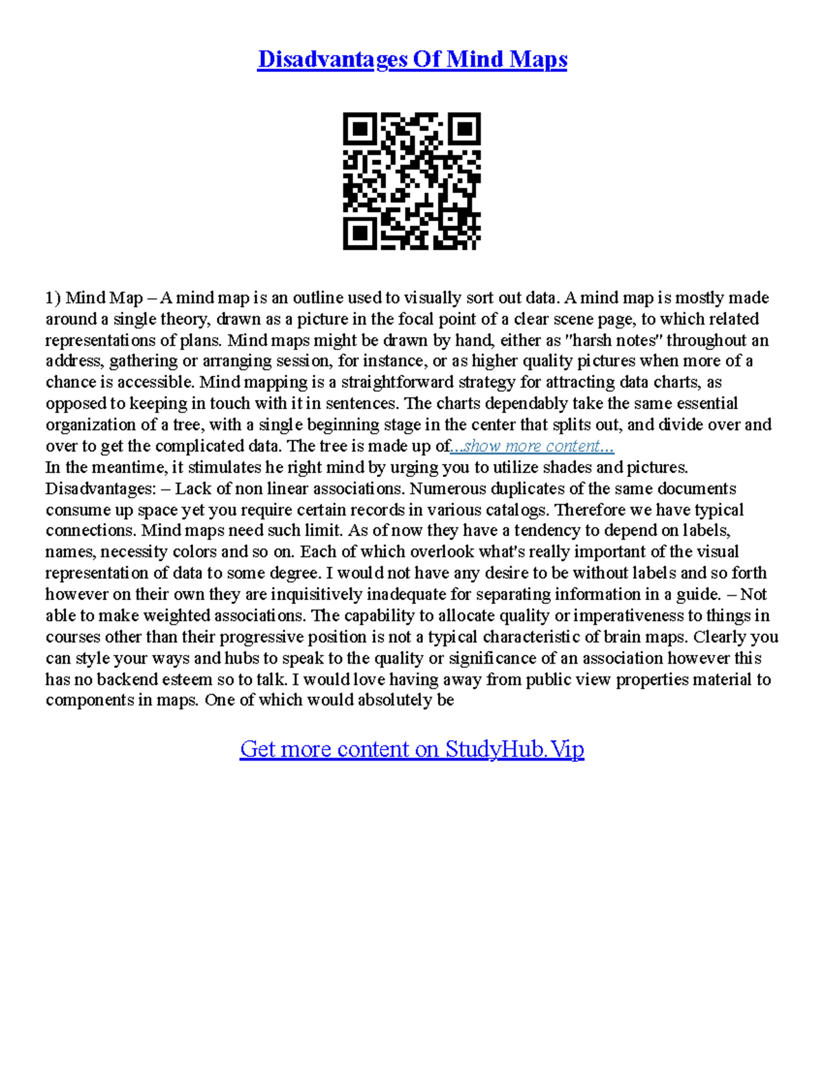 Map Essay Map Essay - Disadvantages Of Mind Maps 1) Mind Map – A mind ...