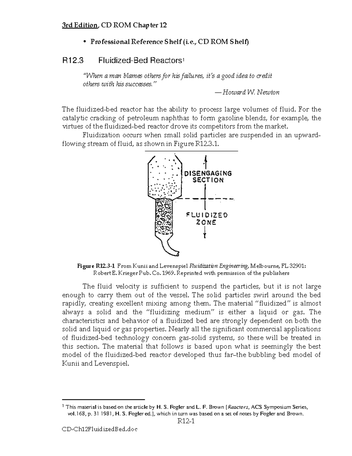 Fluidized Bed - LECTURE NOTES - R12- Professional Reference Shelf (i ...