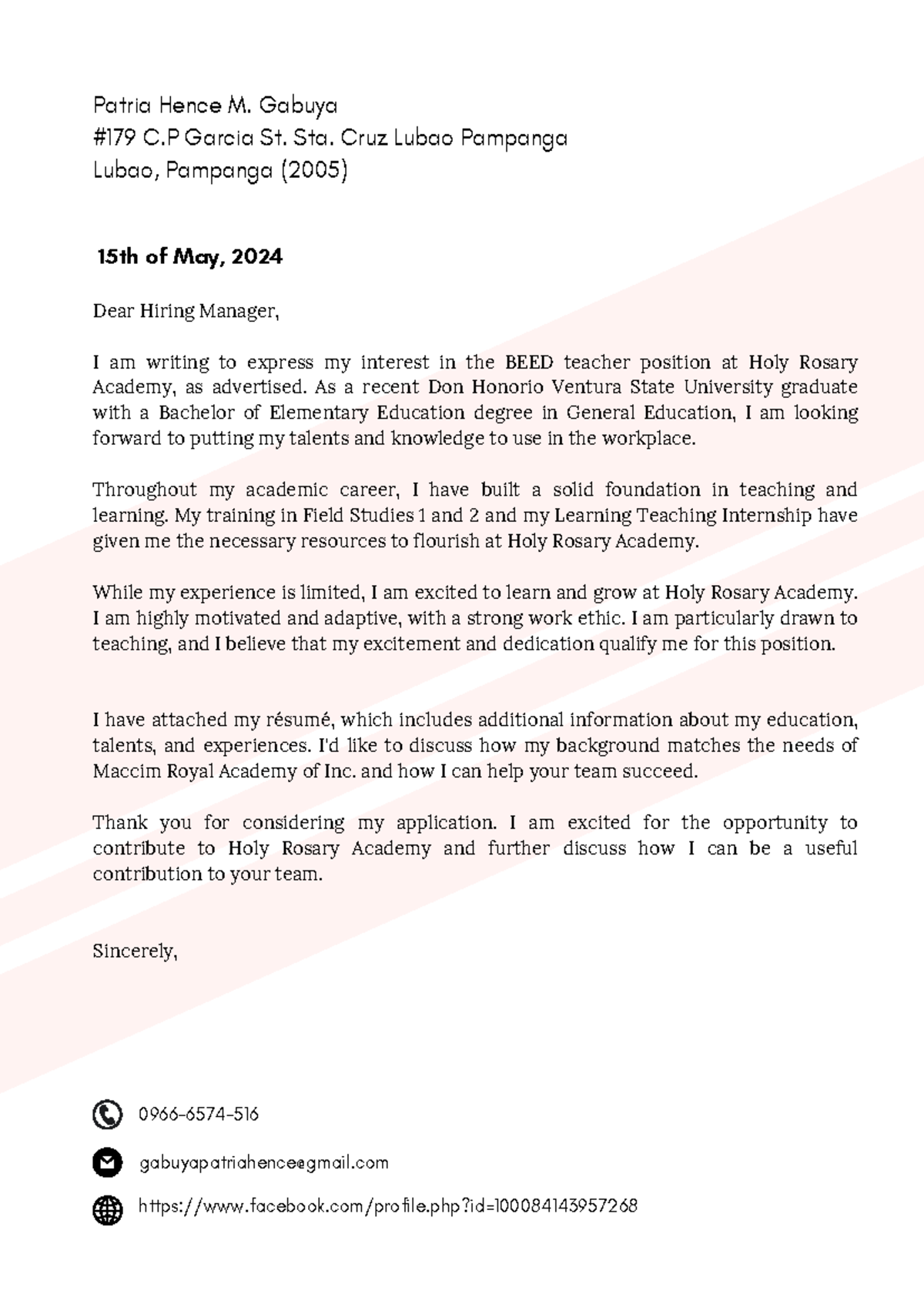 Application Letter HRA 20240515 083832 0000 - Dear Hiring Manager, I am ...