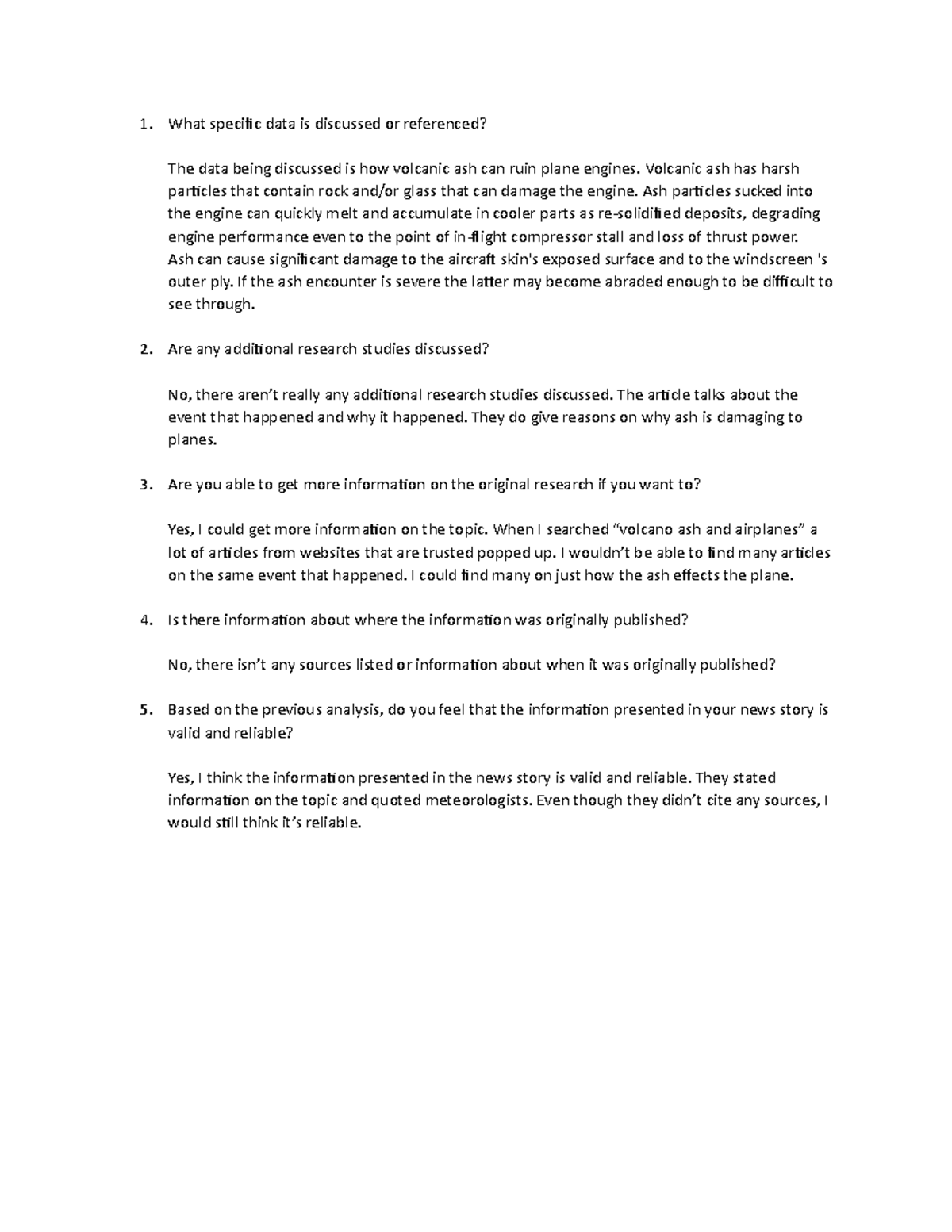 2 2 Short Answer Describing Evidence - What specific data is discussed ...