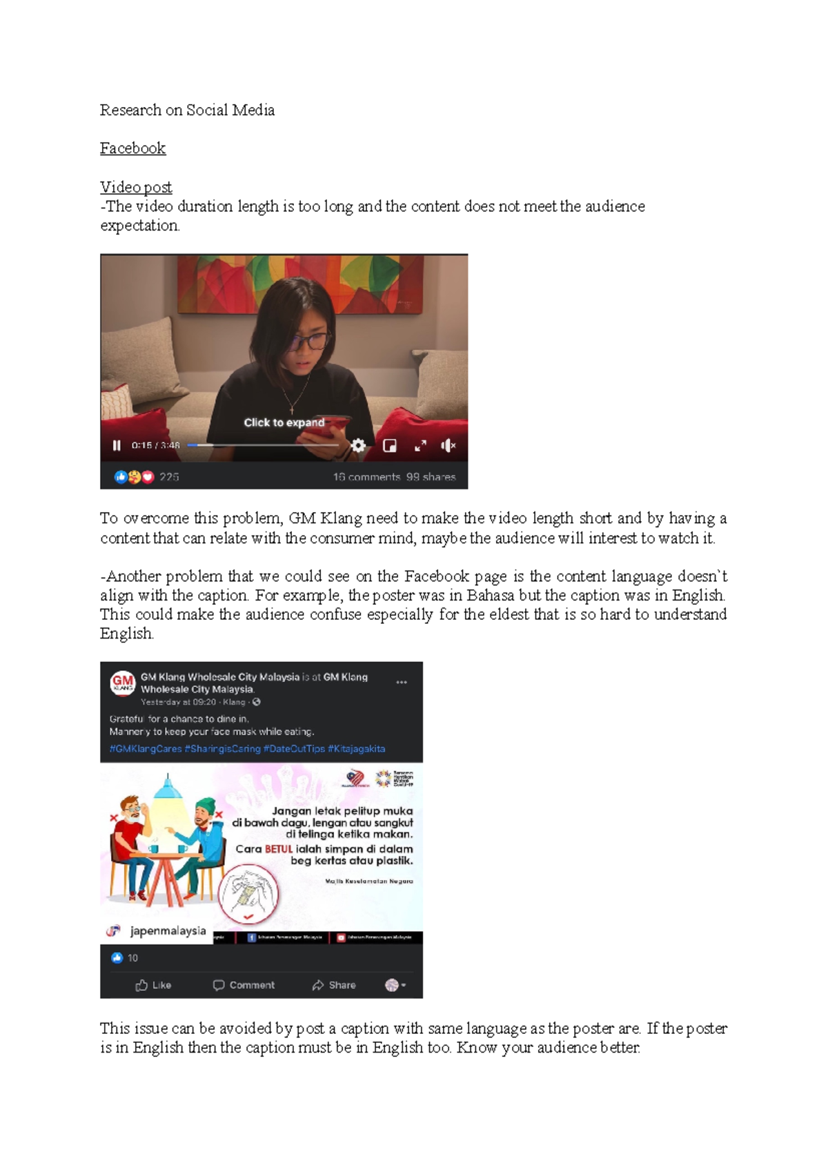 Research on Social Media ari 2 - Research on Social Media Facebook ...