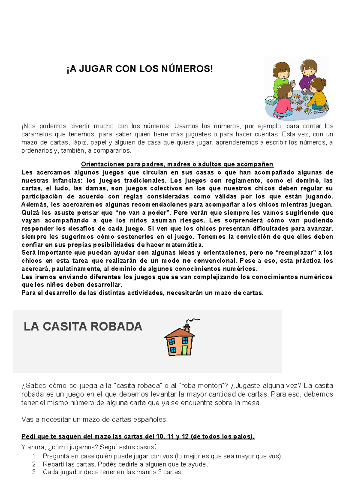 Sala5-matematica - ¡A JUGAR CON LOS NÚMEROS! ¡Nos podemos divertir ...