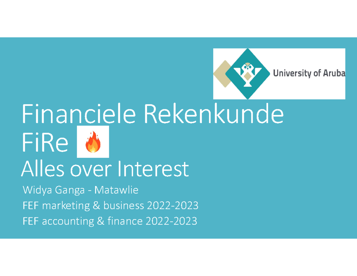 Les 2 Fi Re - Lectures notes on the first part of this subject ...