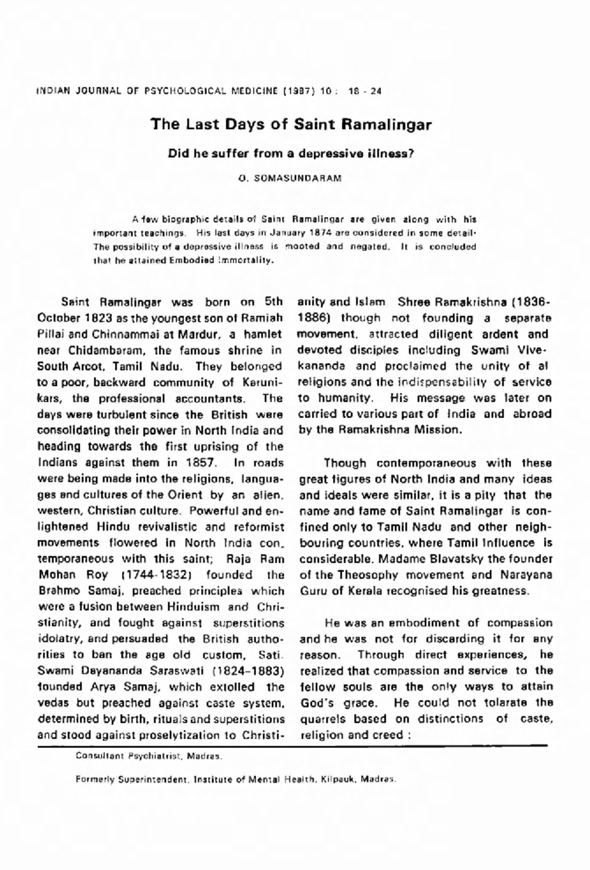 The life of wisdom to the last night of ramalingam to the spritual ...