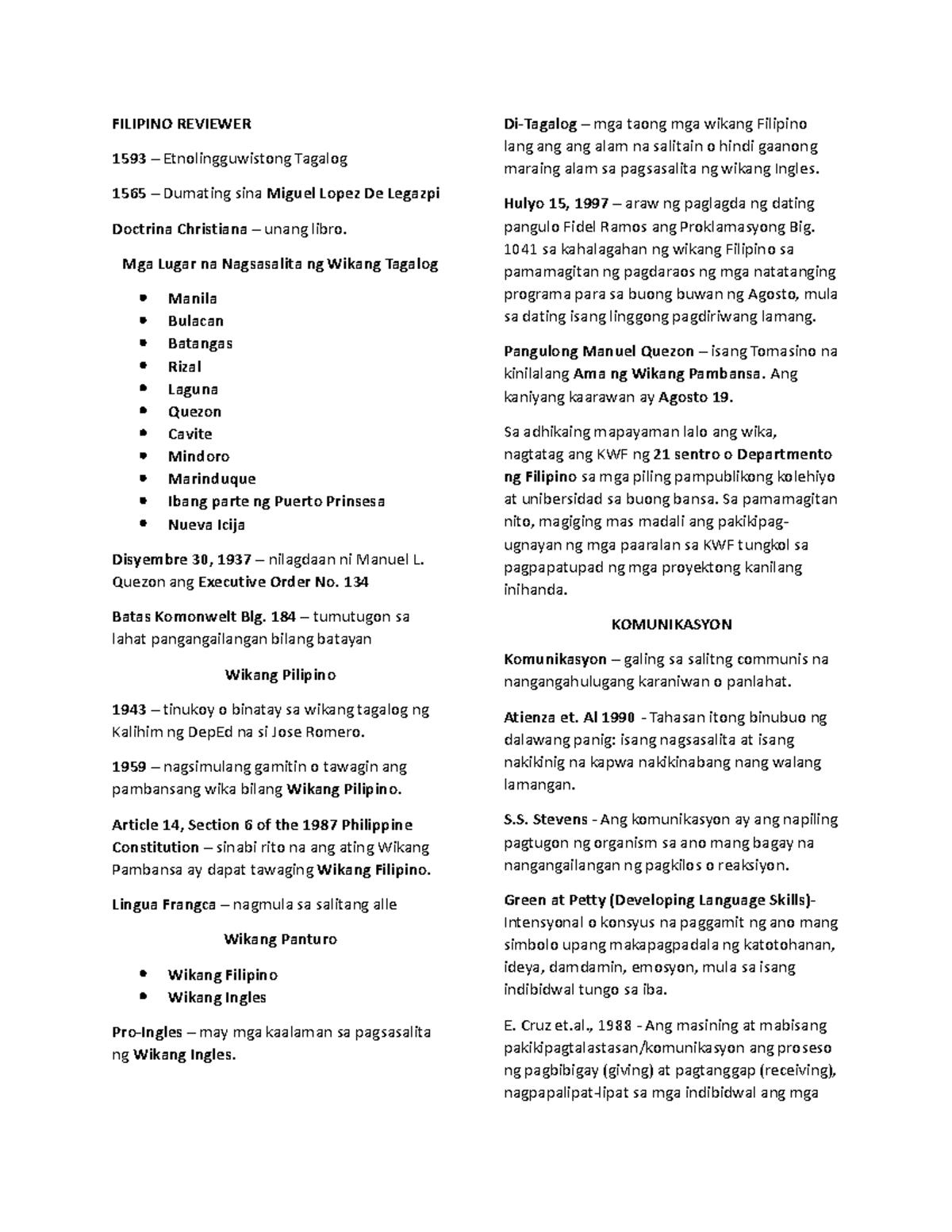 Filipino- Reviewer - Hgfjjgg - FILIPINO REVIEWER 1593 ...