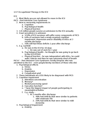 Functional mobility - 2/6 Functional Mobility OT Goals: Context of ...