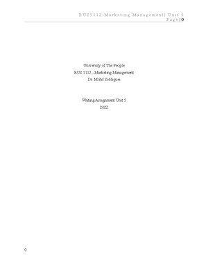 Portfolio Assignment Unit 1 - Portfolio Activity Unit 1 For this ...