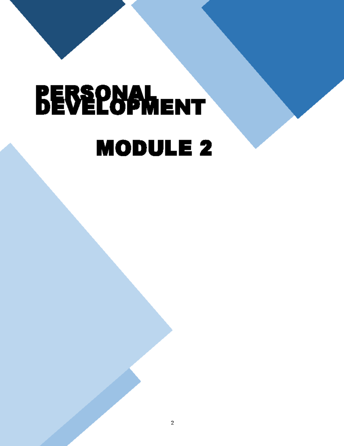 Grade 12 personal development module 2 - WHAT’S NEW PERSONAL ...