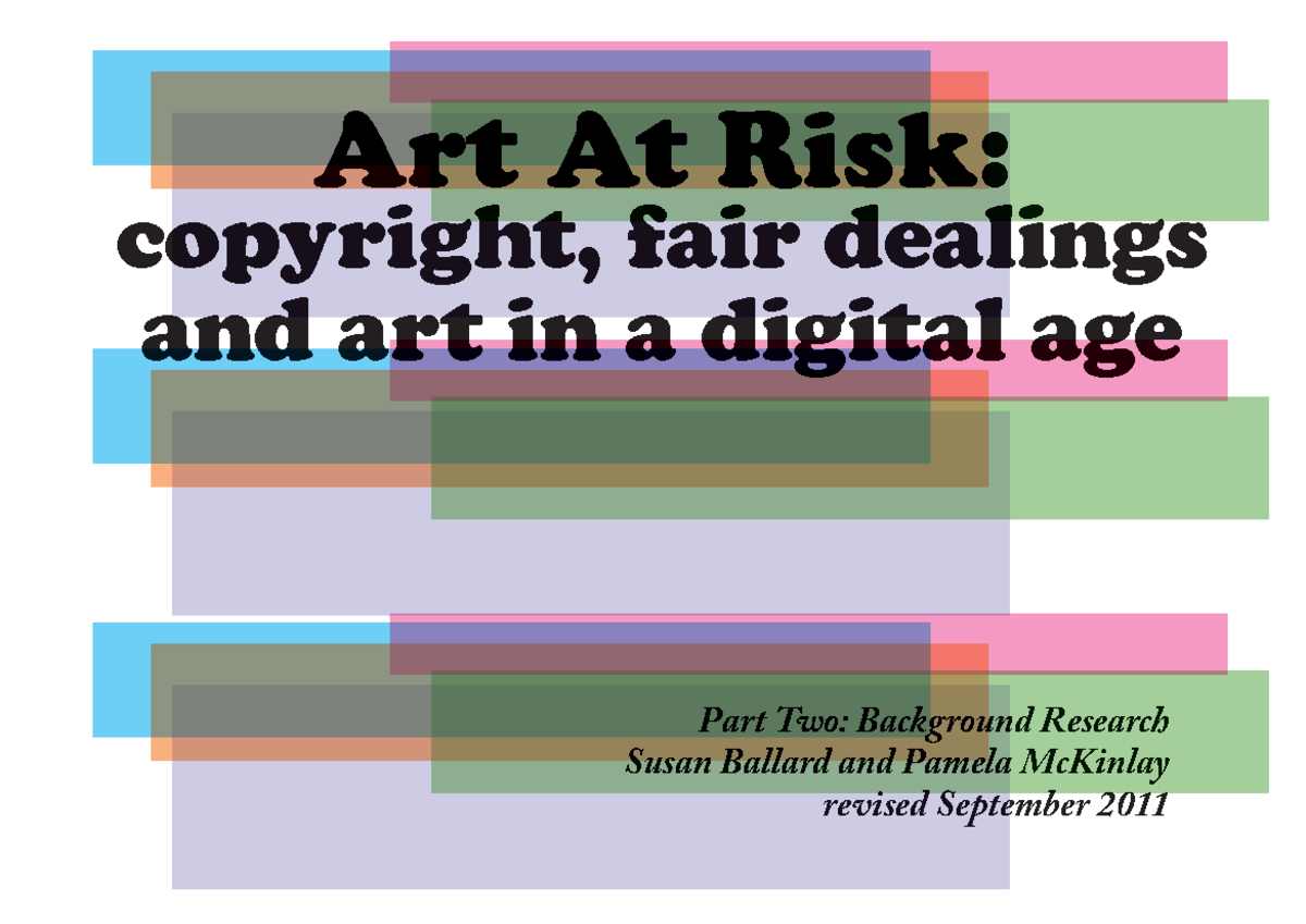 Ballard S artatrisk re Revised 2Part TWO - Art At Risk: Part Two ...